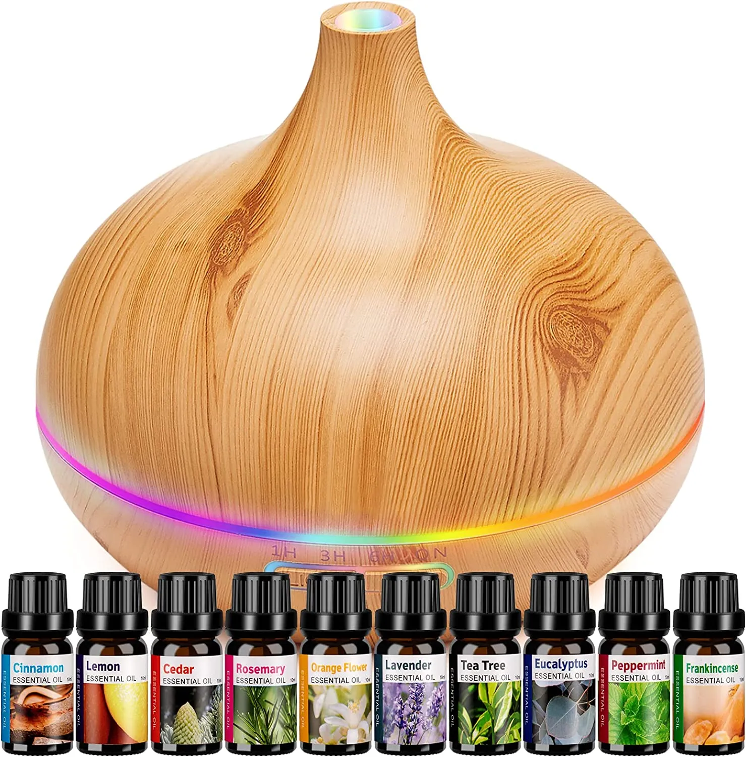 Aroma Diffuser with 10 Essential Oils - Greentime