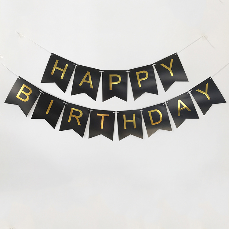 1Set Happy Birthday Letters Fishtail Flag Wholesale - Greentime