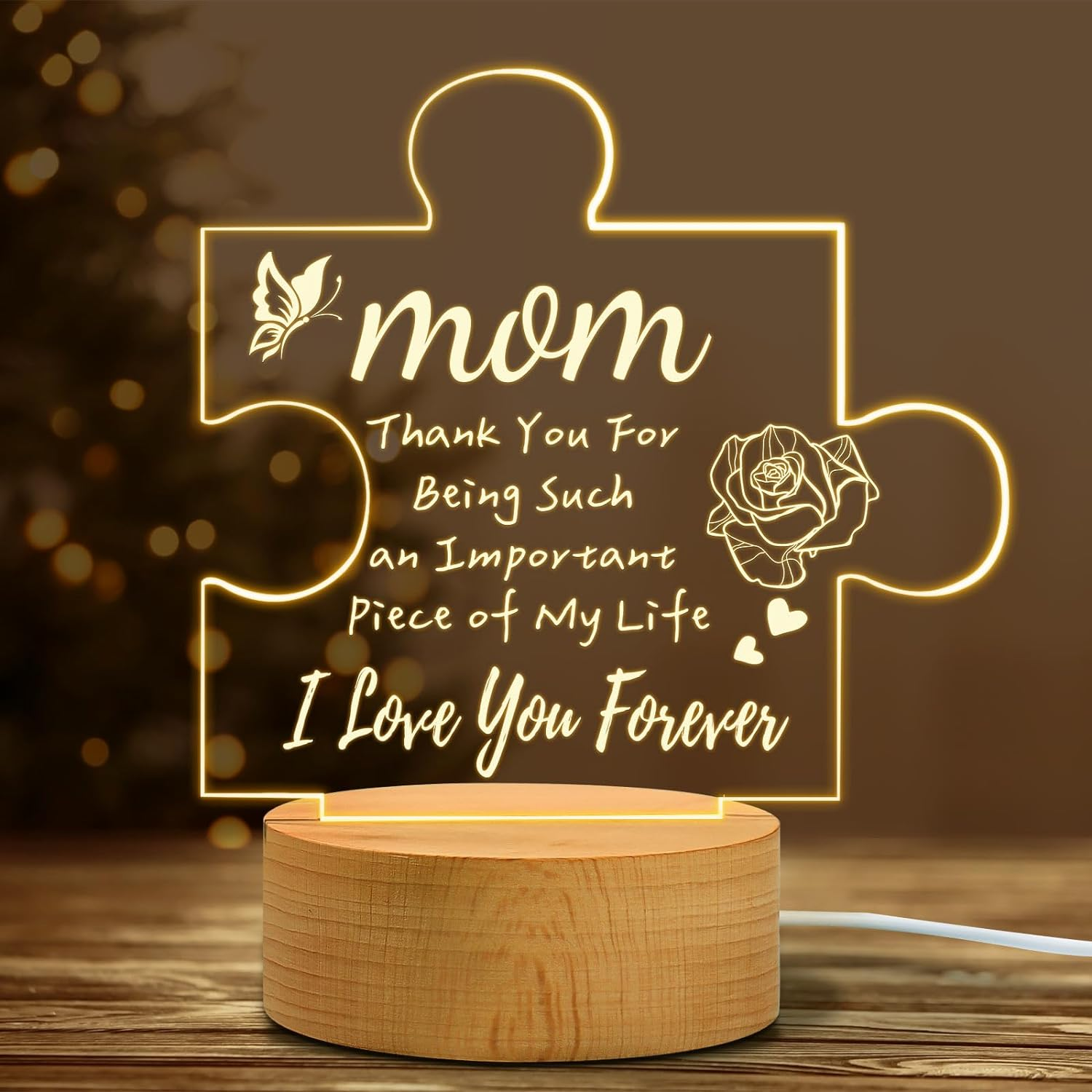 Mothers Day Acrylic Night Light Supplier - Greentime